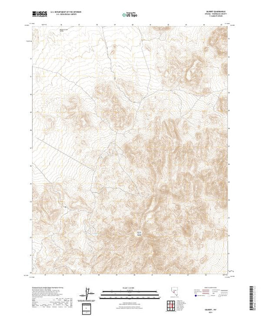 US Topo 7.5-minute map for Gilbert NV – American Map Store