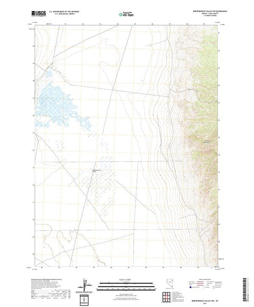 US Topo 7.5-minute map for Independence Valley NW NV – American Map Store