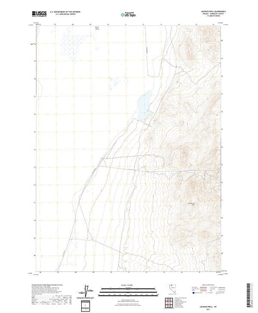 US Topo 7.5-minute map for Jackson Well NV – American Map Store
