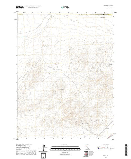 US Topo 7.5-minute map for Jessup NV – American Map Store