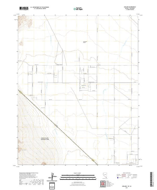 US Topo 7.5-minute map for Leeland NVCA – American Map Store