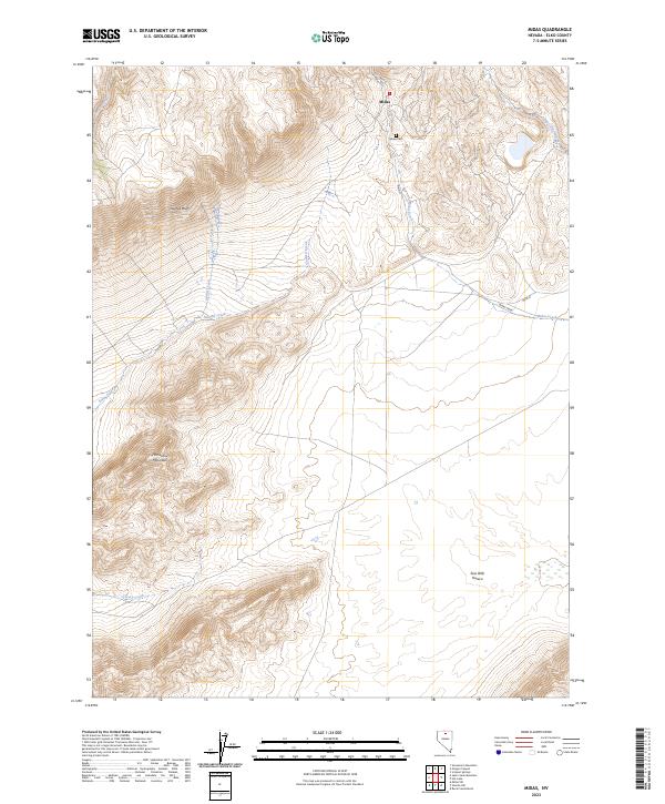 US Topo 7.5-minute map for Midas NV – American Map Store