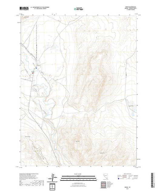 US Topo 7.5-minute map for Nixon NV – American Map Store