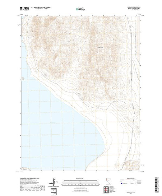 US Topo 7.5-minute map for Nixon NW NV – American Map Store