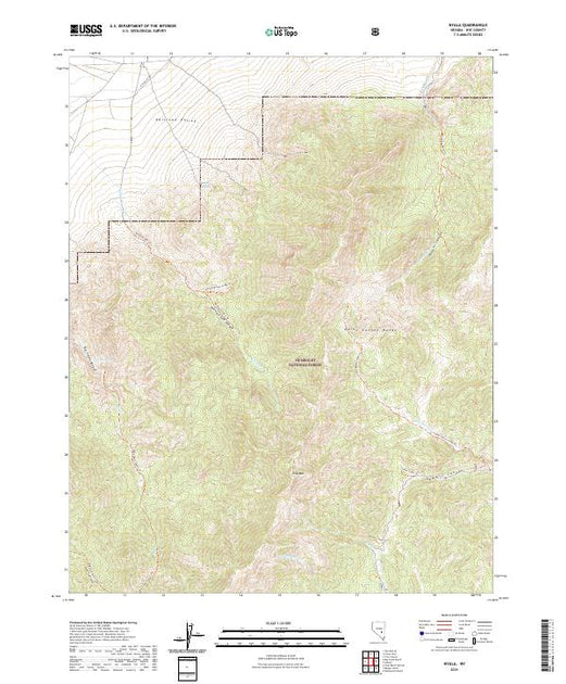 US Topo 7.5-minute map for Nyala NV – American Map Store