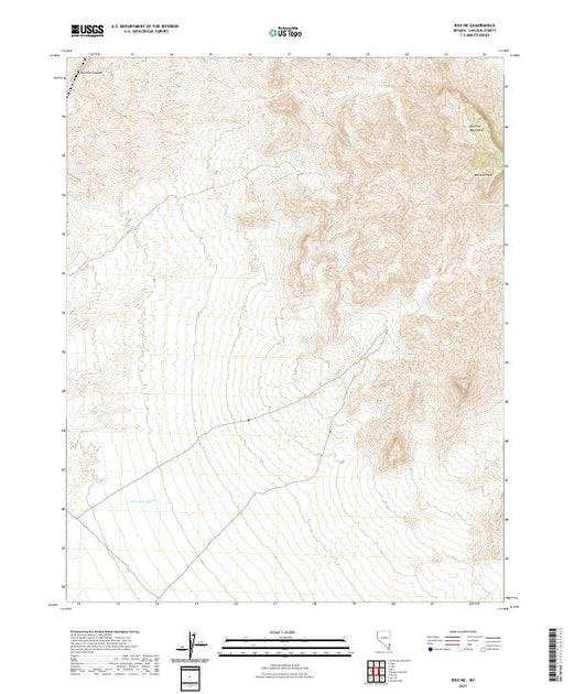 US Topo 7.5-minute map for Rox NE NV – American Map Store