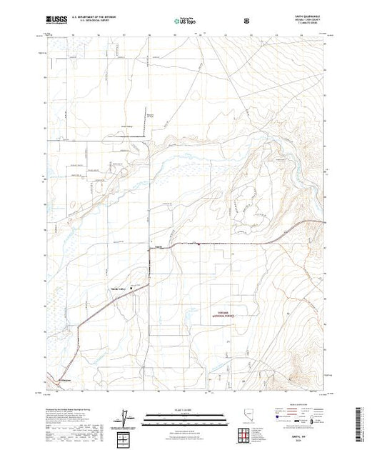 US Topo 7.5-minute map for Smith NV – American Map Store