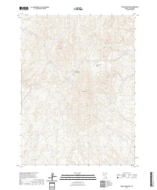 US Topo 7.5-minute map for Swales Mountain NV – American Map Store