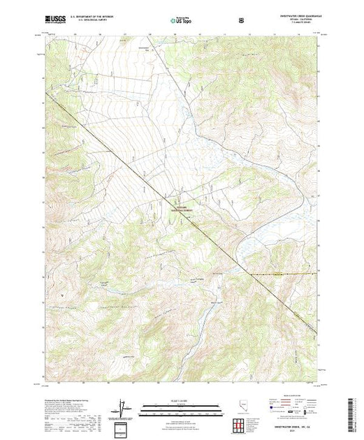 US Topo 7.5-minute map for Sweetwater Creek NVCA – American Map Store