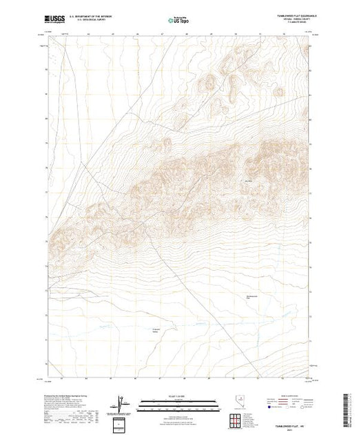 US Topo 7.5-minute map for Tumbleweed Flat NV – American Map Store