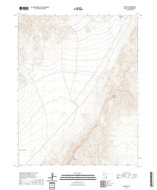 US Topo 7.5-minute map for Vigo NW NV – American Map Store