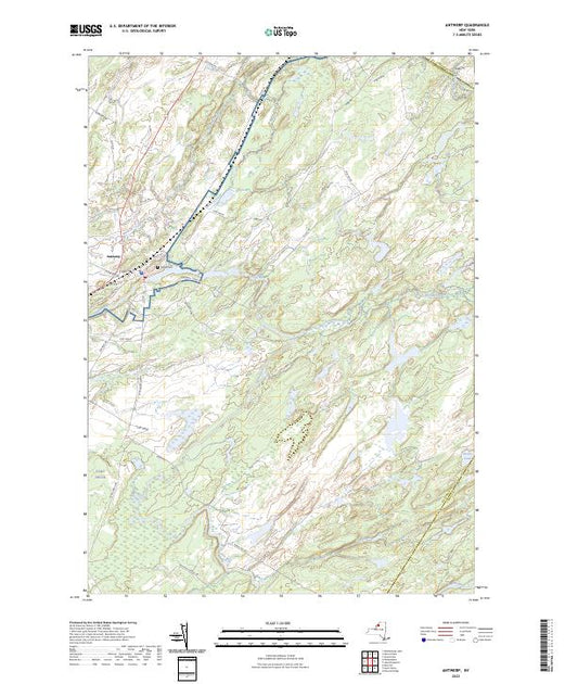 US Topo 7.5-minute map for Antwerp NY – American Map Store