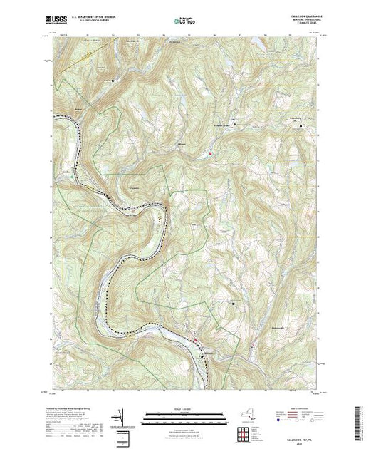 US Topo 7.5-minute map for Callicoon NYPA – American Map Store