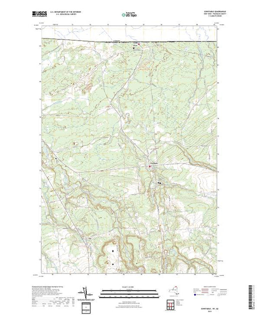 US Topo 7.5-minute map for Constable NYQC – American Map Store