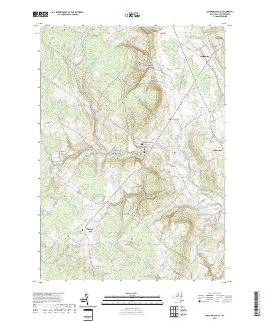 US Topo 7.5-minute map for Constableville NY – American Map Store