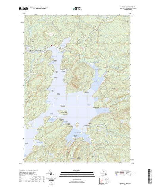 US Topo 7.5-minute map for Cranberry Lake NY – American Map Store