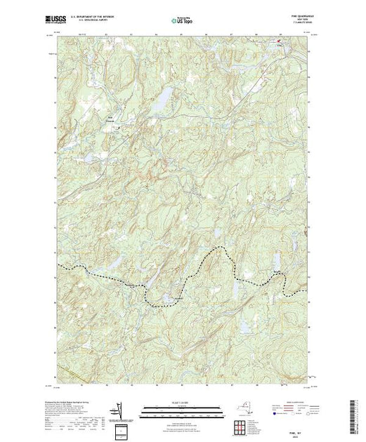 US Topo 7.5-minute map for Fine NY – American Map Store