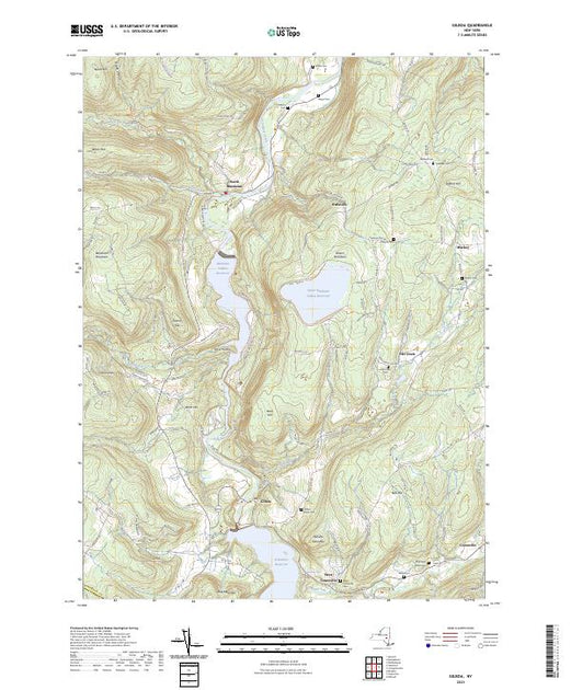 US Topo 7.5-minute map for Gilboa NY – American Map Store