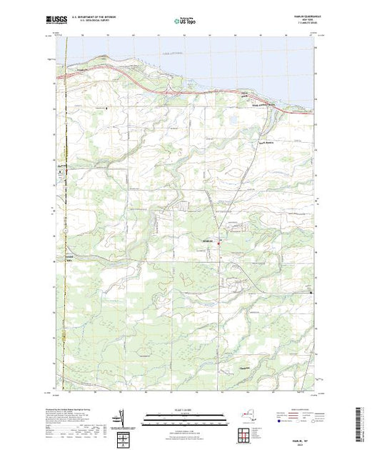 US Topo 7.5-minute map for Hamlin NY – American Map Store