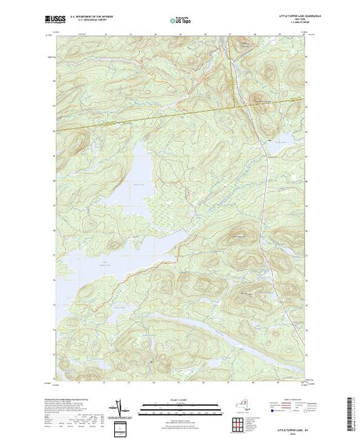 US Topo 7.5-minute map for Little Tupper Lake NY – American Map Store
