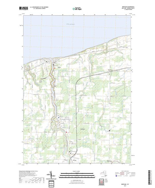 US Topo 7.5-minute map for Newfane NY – American Map Store