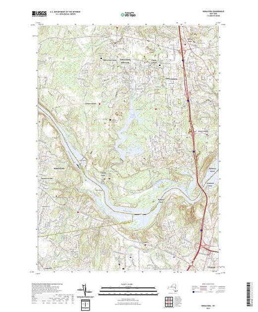 US Topo 7.5-minute map for Niskayuna NY – American Map Store