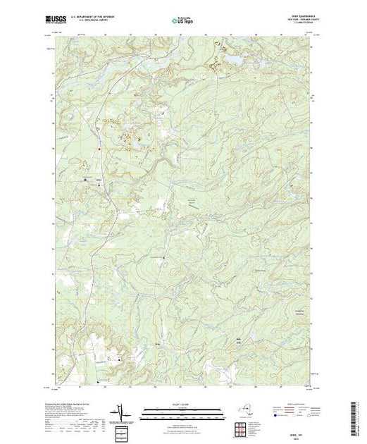 US Topo 7.5-minute map for Ohio NY – American Map Store