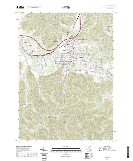US Topo 7.5-minute map for Olean NY – American Map Store