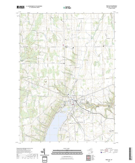 US Topo 7.5-minute map for Penn Yan NY – American Map Store