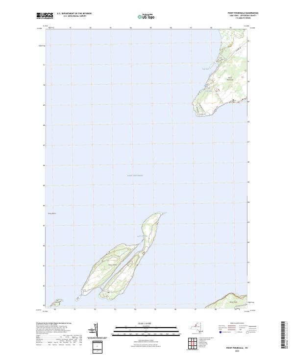 US Topo 7.5-minute map for Point Peninsula NY – American Map Store