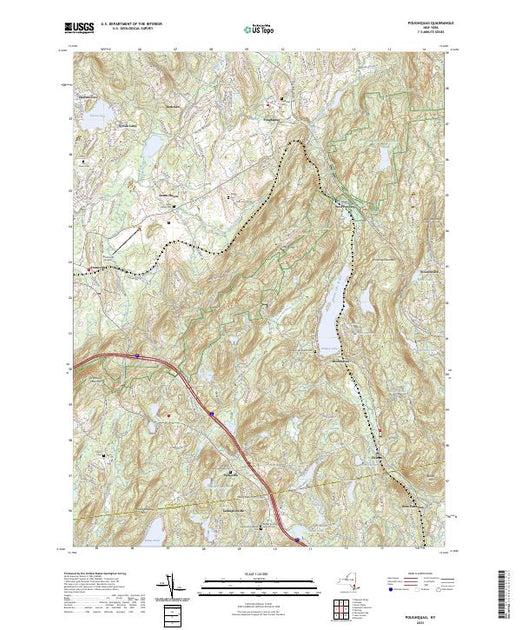 US Topo 7.5-minute map for Poughquag NY – American Map Store