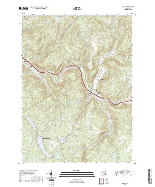 US Topo 7.5-minute map for Roscoe NY – American Map Store