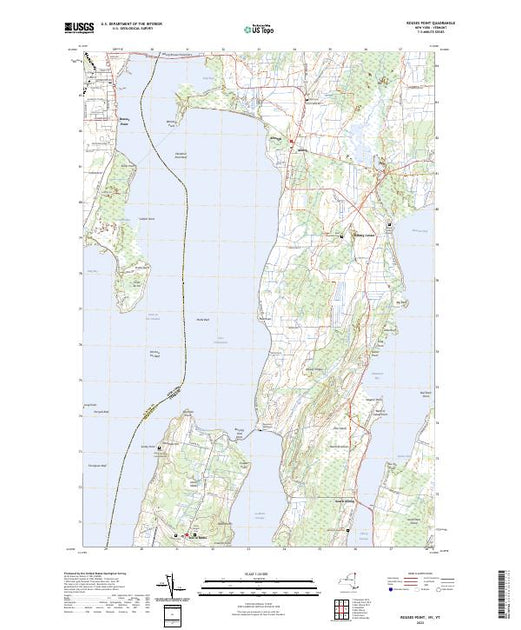 US Topo 7.5-minute map for Rouses Point NYVT – American Map Store