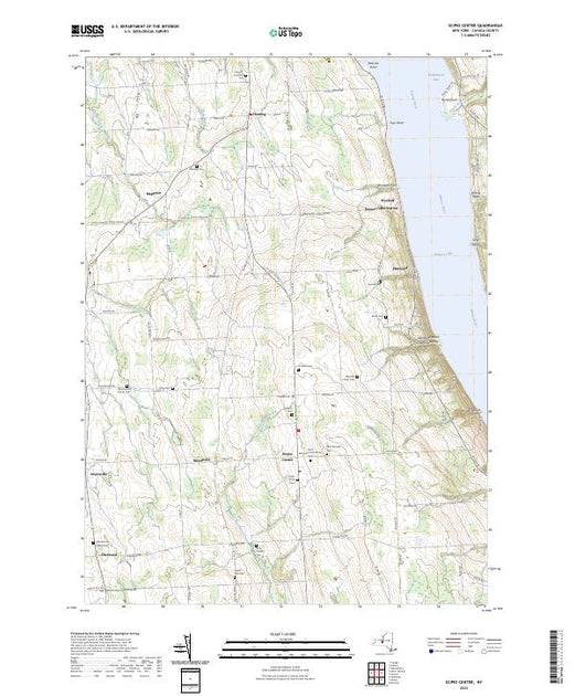 US Topo 7.5-minute map for Scipio Center NY – American Map Store