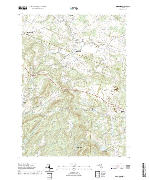US Topo 7.5-minute map for Sprout Brook NY – American Map Store