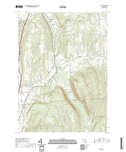 US Topo 7.5-minute map for Tully NY – American Map Store