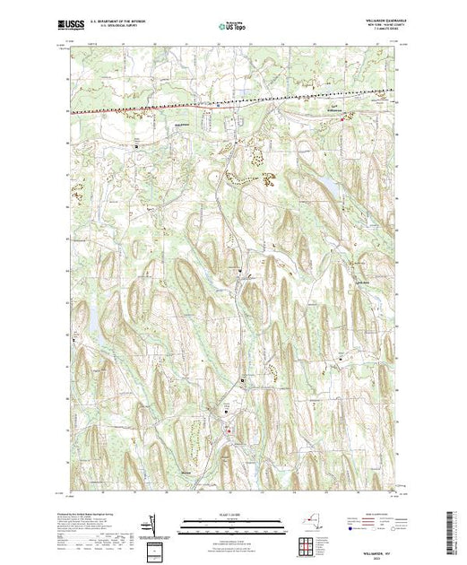 US Topo 7.5-minute map for Williamson NY – American Map Store