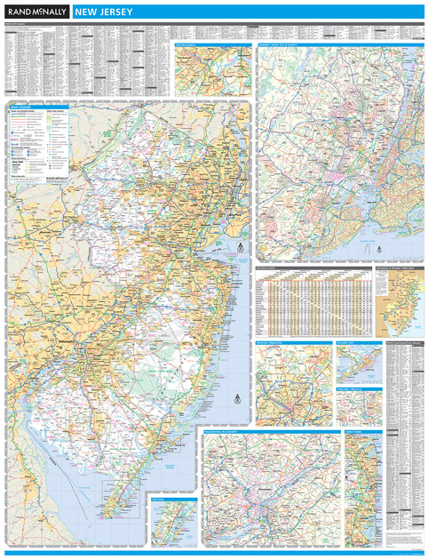 New Jersey State Wall Maps – American Map Store