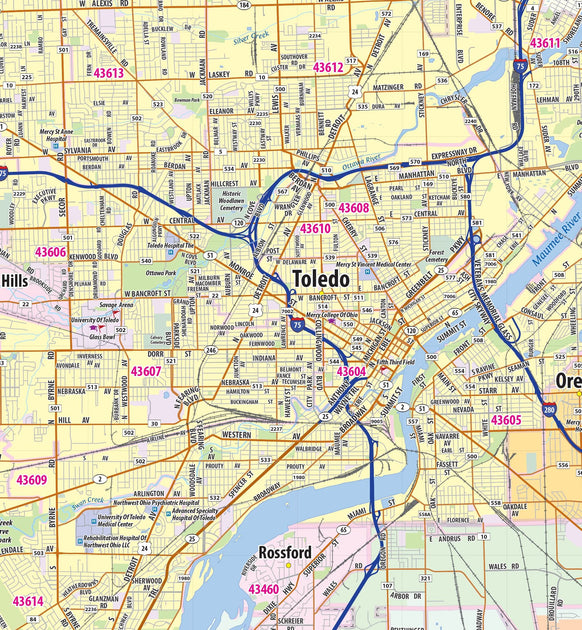 Toledo Metro Area – American Map Store