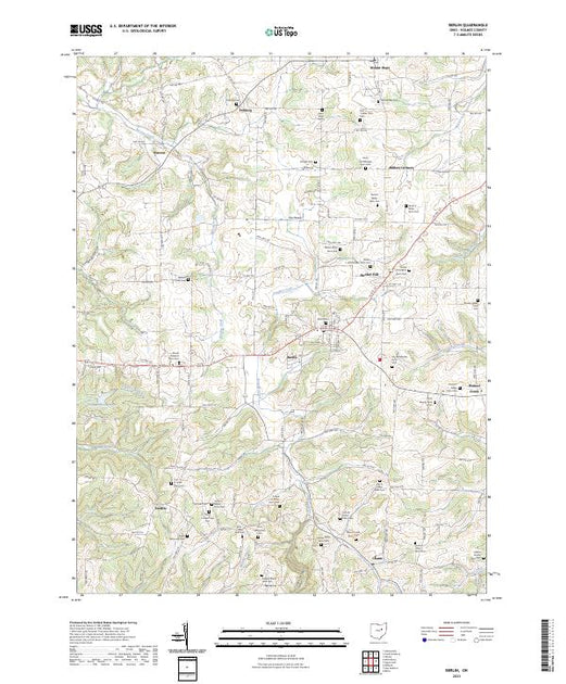 US Topo 7.5-minute map for Berlin OH – American Map Store
