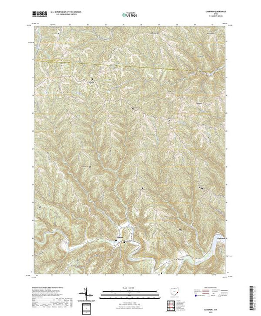 US Topo 7.5-minute map for Cameron OH – American Map Store