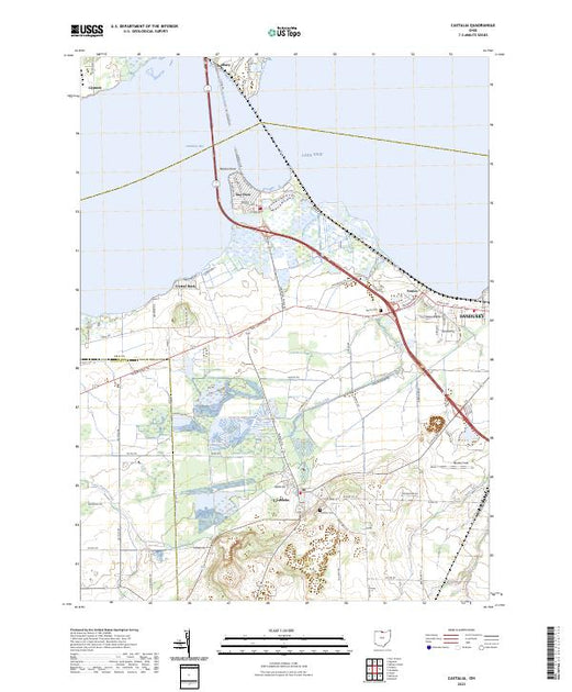 US Topo 7.5-minute map for Castalia OH – American Map Store