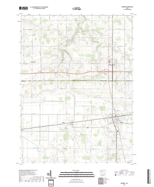 US Topo 7.5-minute map for Dunkirk OH – American Map Store