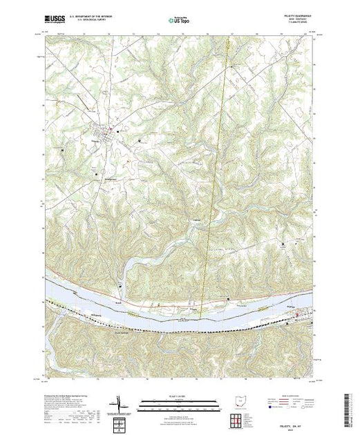 US Topo 7.5-minute map for Felicity OHKY – American Map Store