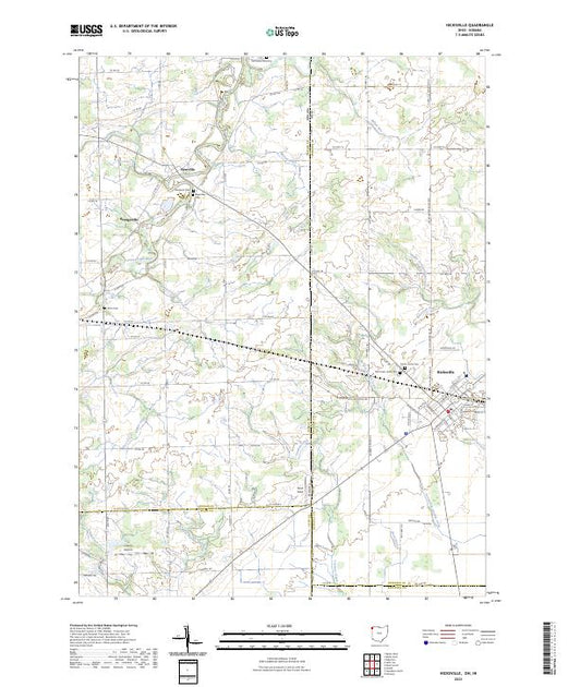 US Topo 7.5-minute map for Hicksville OHIN – American Map Store