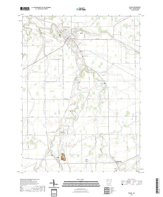 US Topo 7.5-minute map for Kalida OH – American Map Store