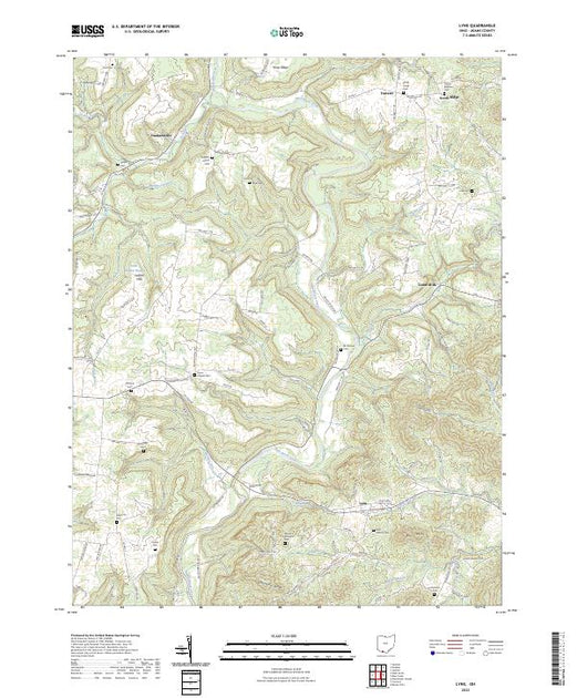 US Topo 7.5-minute map for Lynx OH – American Map Store