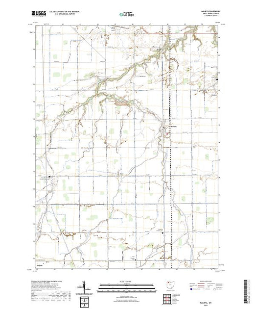 US Topo 7.5-minute map for Malinta OH – American Map Store
