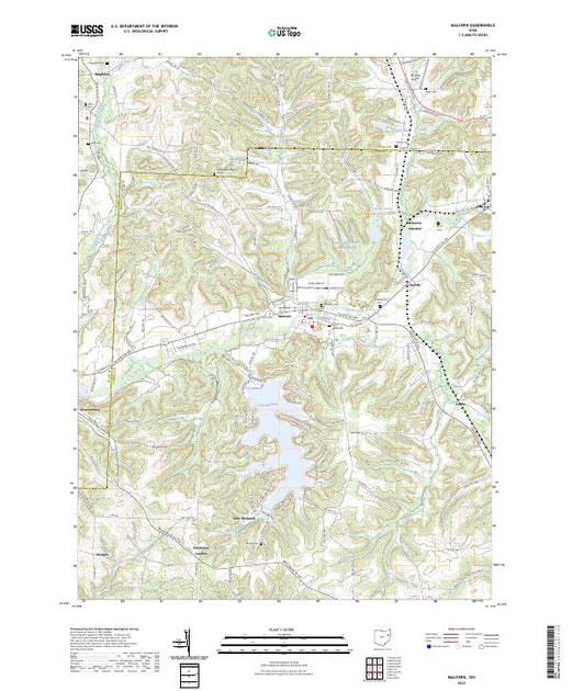 US Topo 7.5-minute map for Malvern OH – American Map Store