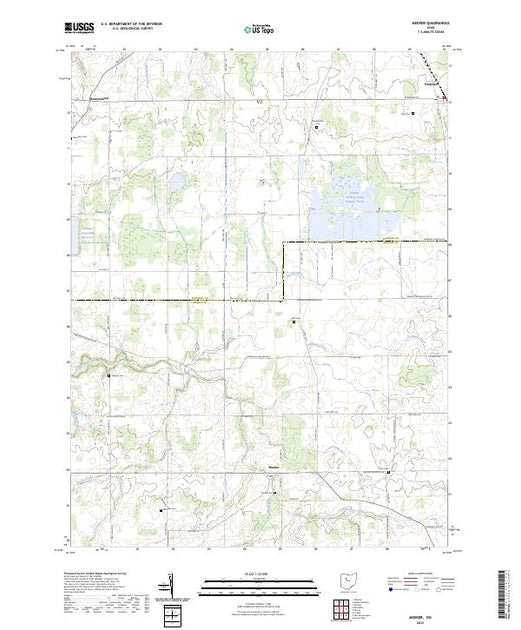 US Topo 7.5-minute map for Meeker OH – American Map Store